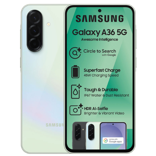 Samsung Galaxy A36 128GB 5G DS + Telkom FlexOn – Mobi Warehouse